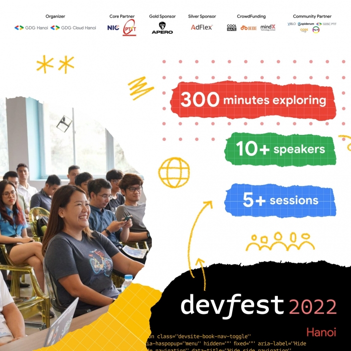 GDG DEVFEST HANOI 2022 - SỰ KIỆN CÔNG NGHỆ BÙNG NỔ DỊP CUỐI NĂM TỪ GOOGLE DEVELOPER GROUP